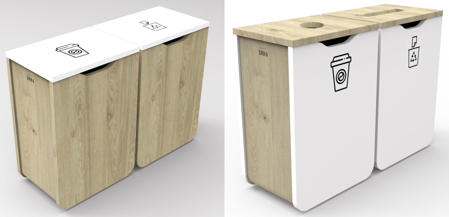Borne De Tri Sélectif En Bois Design Tri Des Déchets Made In France